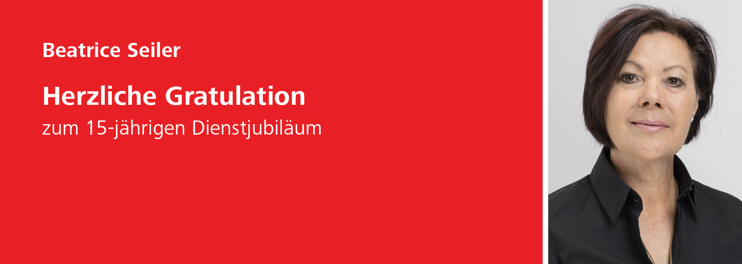 Beatrice Seiler 15-jähriges Dienstjubiläum