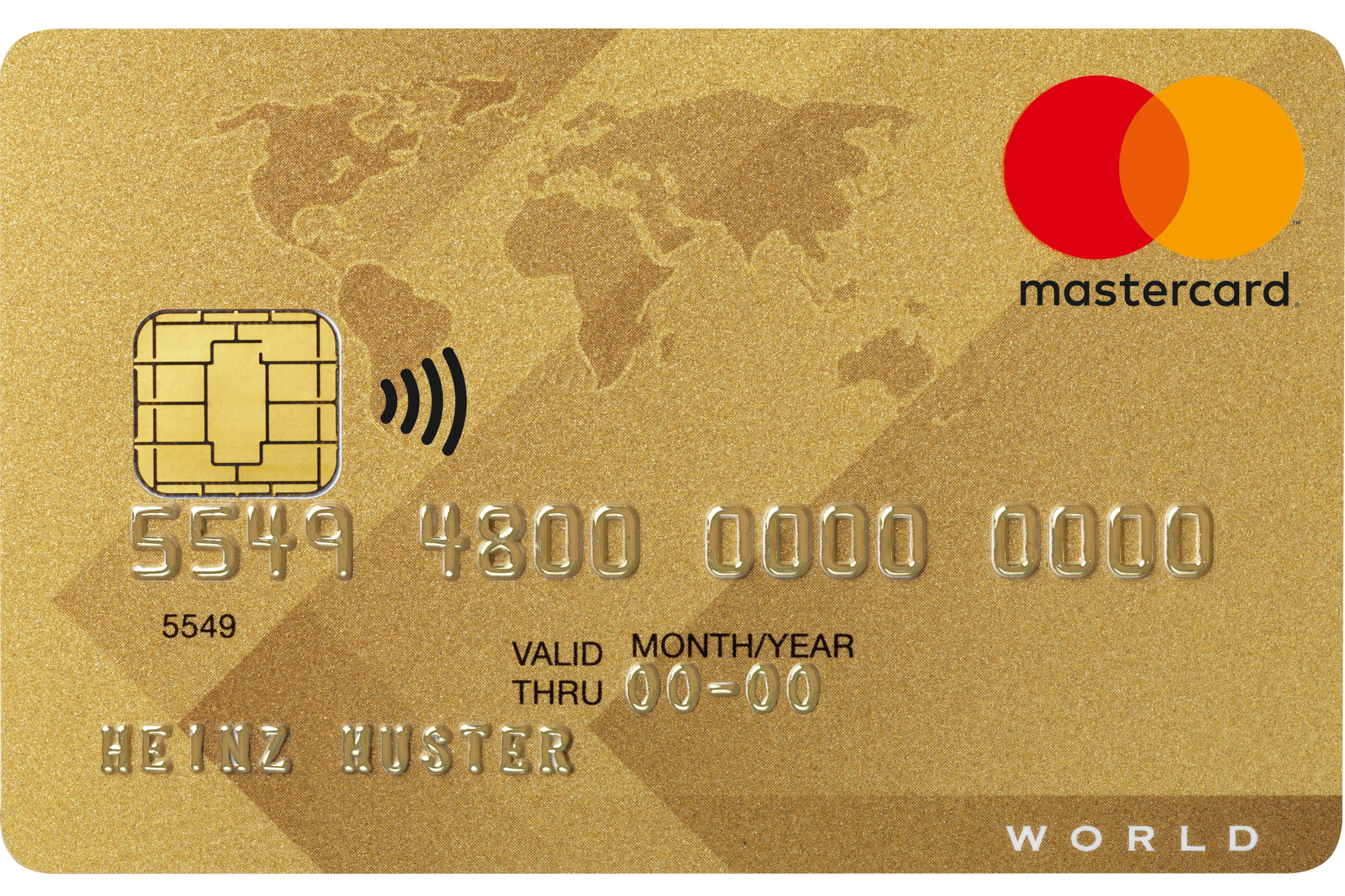 Mastercard Gold • In EUR/ USD