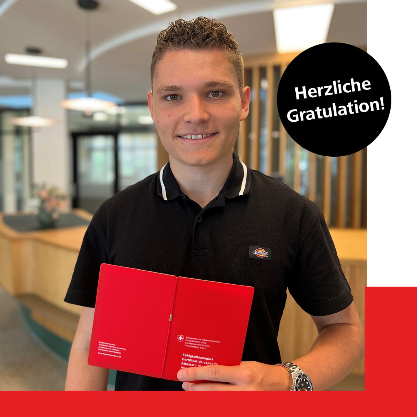 Gratulation zum Lehrabschluss